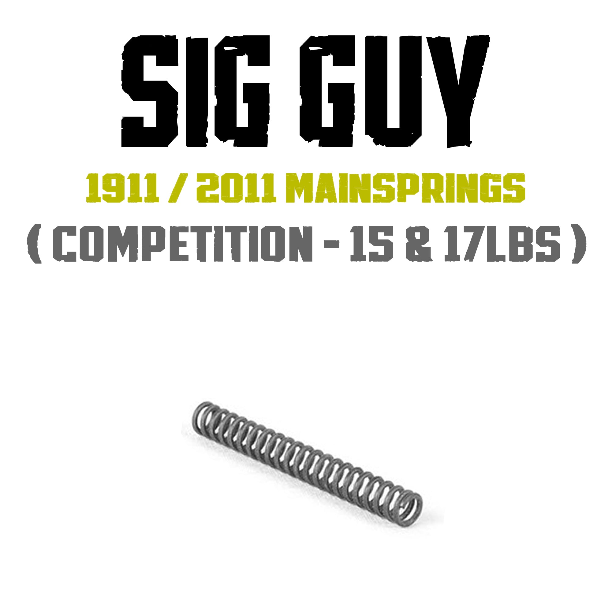 Sig Guy SIG 1911 Flatwire Mainsprings, Govt / Commander Models - COMPE