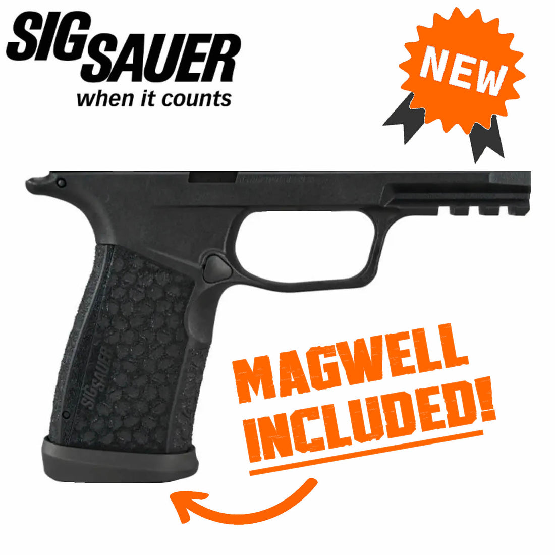 SIG Sauer P365-XMACRO 9MM/380 LASER ENGRAVED GRIP MODULE - BLACK – Sig Guy