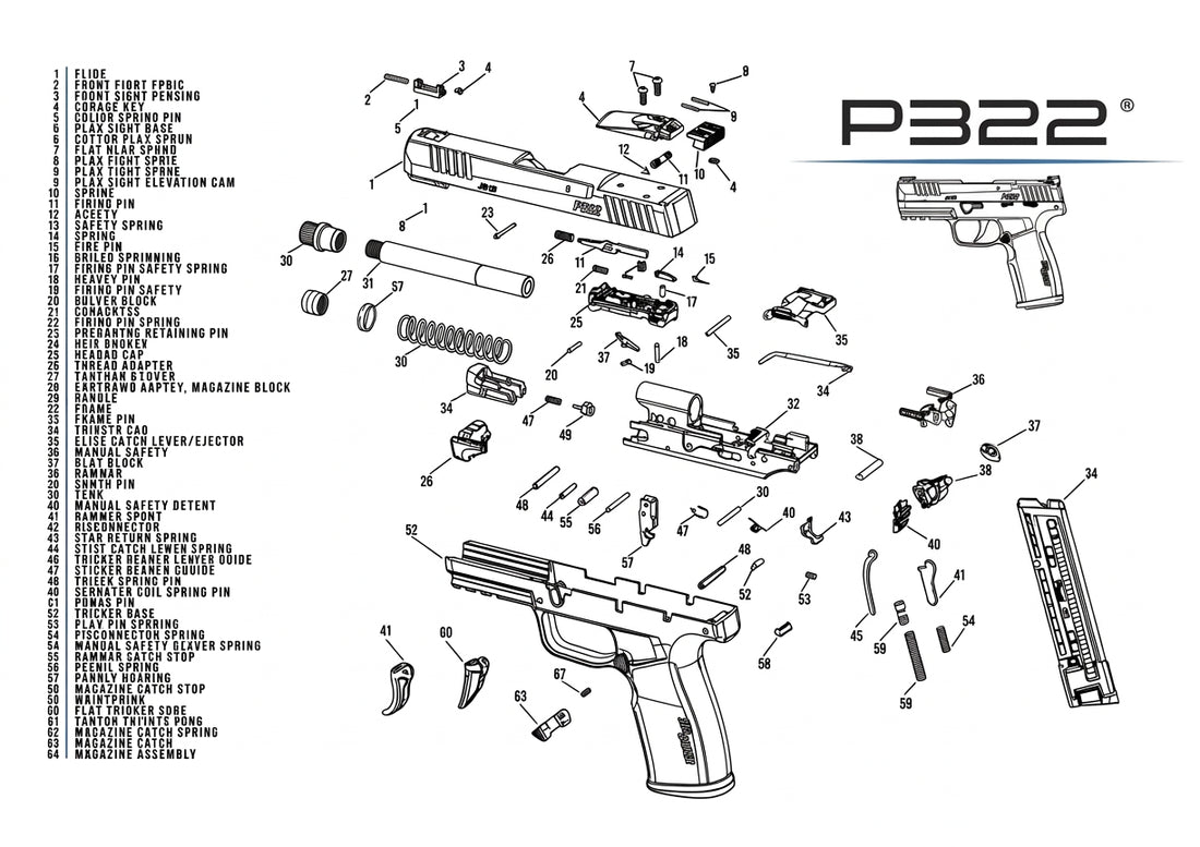 OEM SIG Sauer P322 Parts – Sig Guy