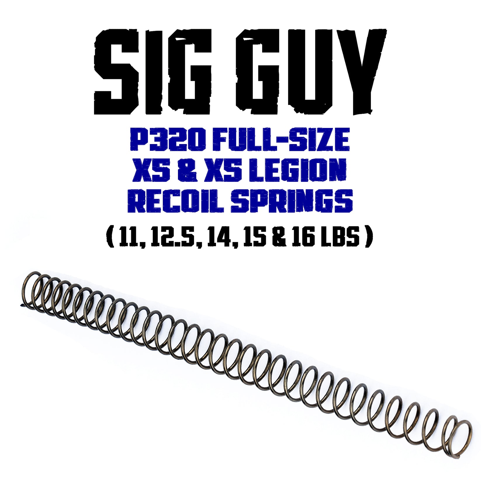 Sig Guy P320 Full-Size & P320 X-Five 1911 Style Recoil springs