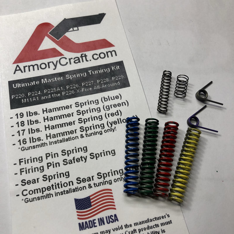 Armory Craft P-Series Ultimate Master Spring Tuning Kit (8 pieces) – Sig Guy